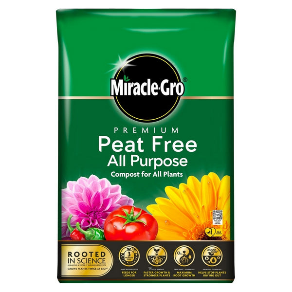 Miracle-Gro Premium Peat Free All-Purpose Compost 40 Litre – Lathams of ...